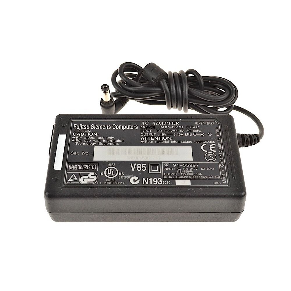 Original Netzteil AC Adapter Fujitsu Siemens ADP-60MB REV.C 19V-3.16L Original Netzteil AC Adapter Fujitsu Siemens ADP-60MB REV.C 19V-3.16L