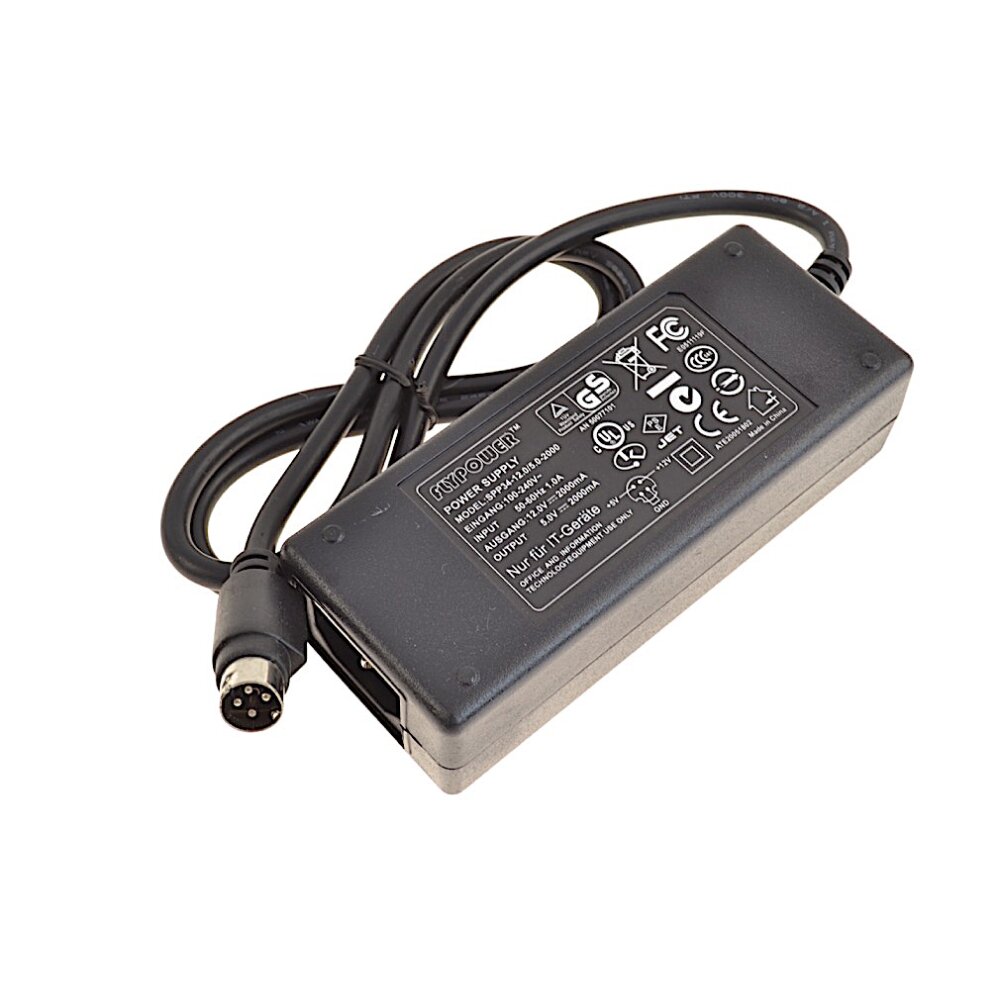 Original Netzteil FlyPower SPP34-12.0/5.0-2000 5V/12V-2000mA Stecker