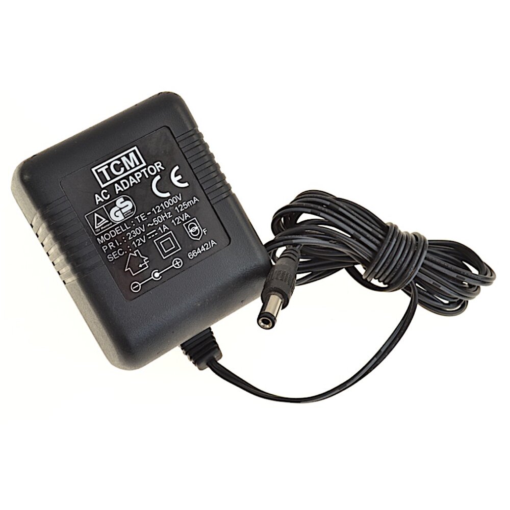 Original Netzteil Tcm TE-121000V Output:12V-1A 12VA