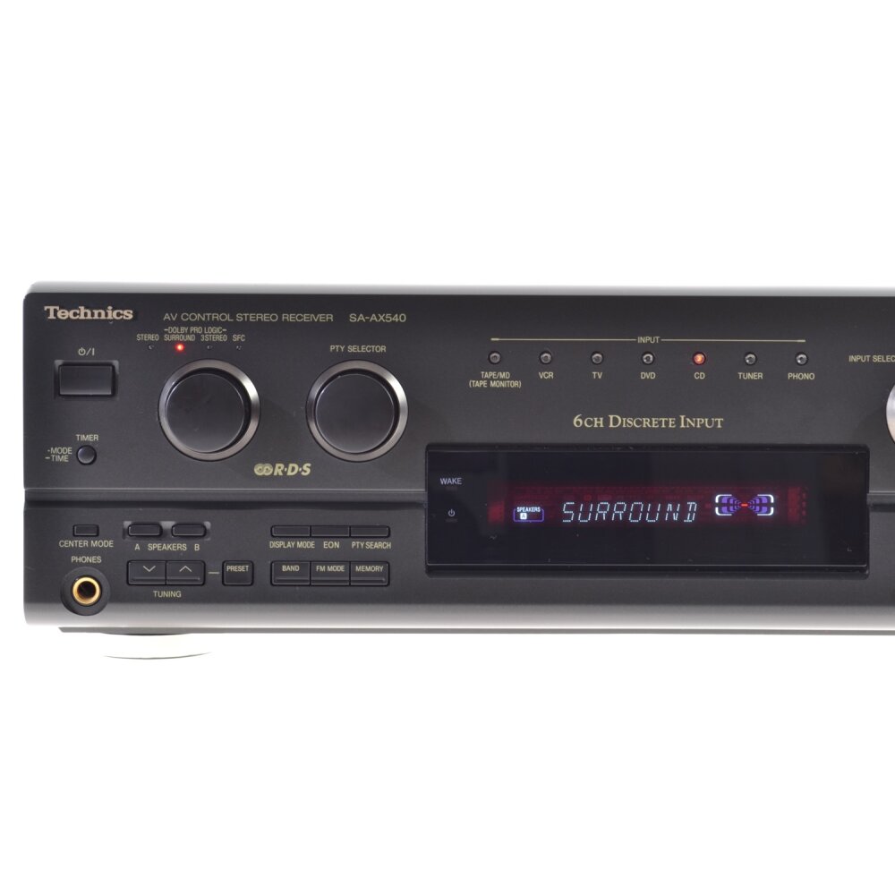 Technics AV Control Stereo Receiver SA-AX 540 Dolby Pro Logic Stereo
