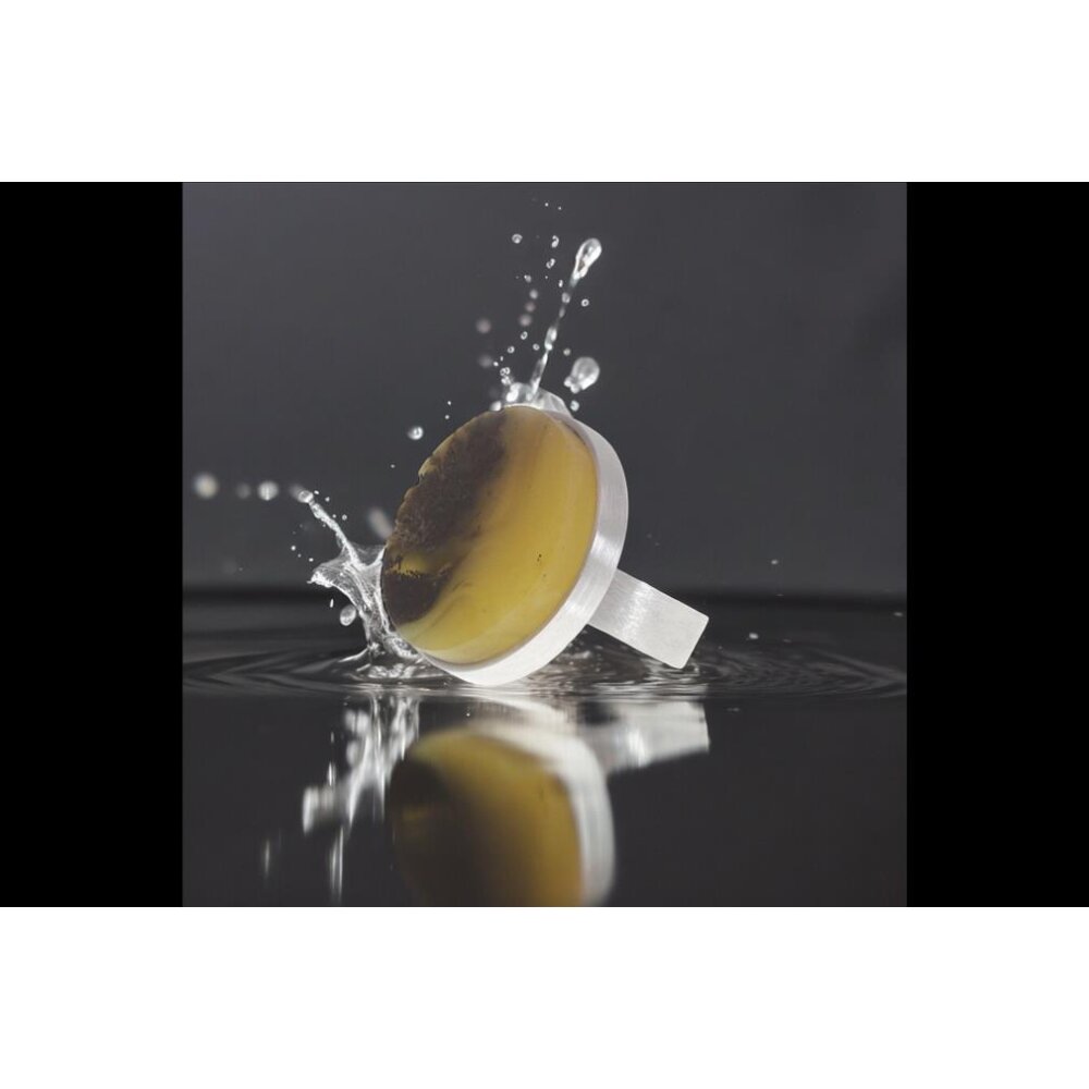 Ring Bernstein Bernsteinring Amber Silber 925 Unikat (Nr2178)