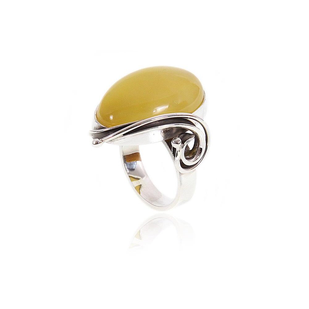 Ring Bernstein Bernsteinring Amber Silber 925 Unikat Handarbeit