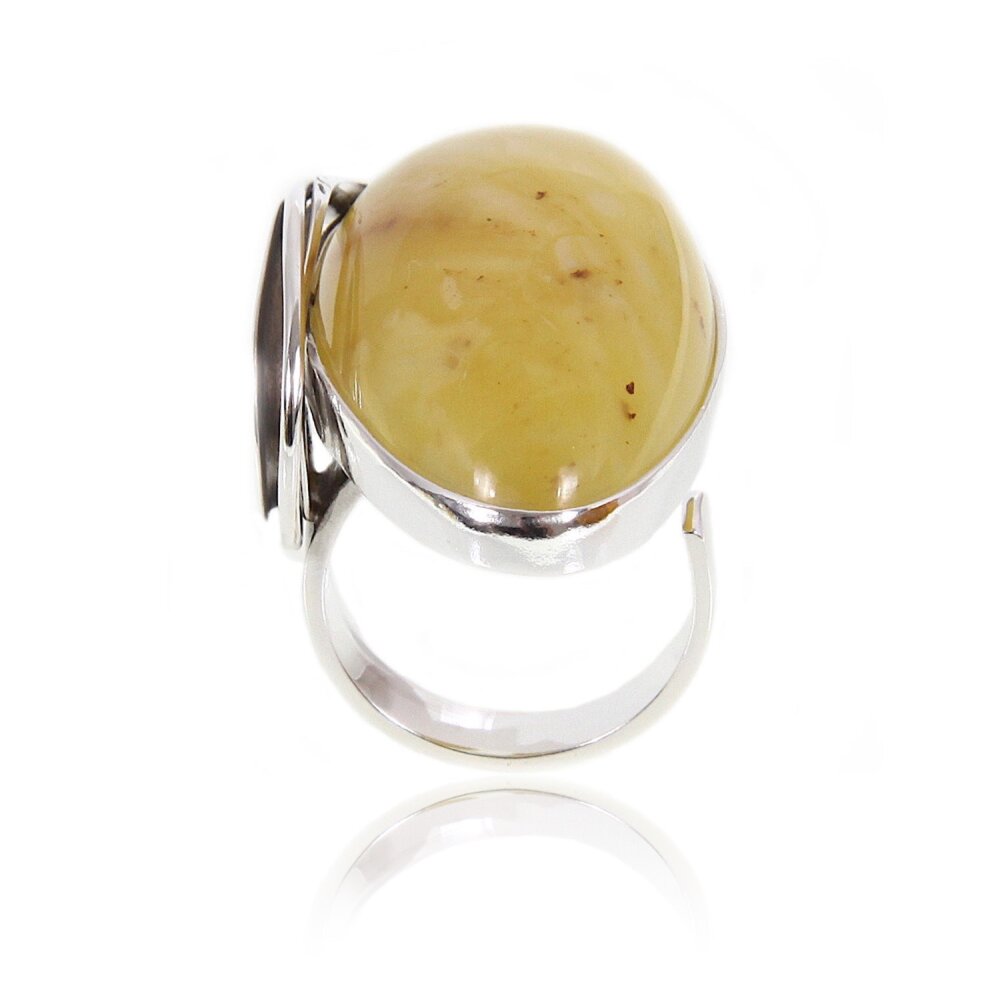 Ring Bernstein Bernsteinring Amber Silber 925 Unikat Handarbeit (Nr22