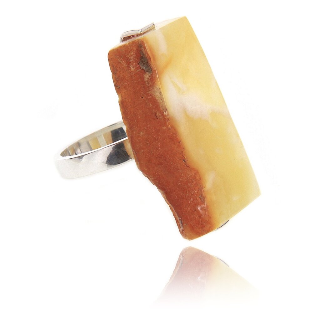 Ring Bernstein Bernsteinring Amber Silber 925 Unikat Handarbeit (Nr22