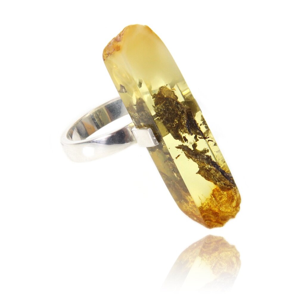 Ring Bernstein Bernsteinring Amber Silber 925 Unikat Handarbeit (Nr22