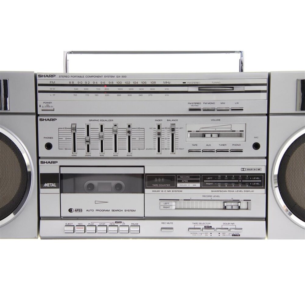 Sharp GX-300 Stereo Cassette Recorder Radio-Recorder Boombox Ghettobl