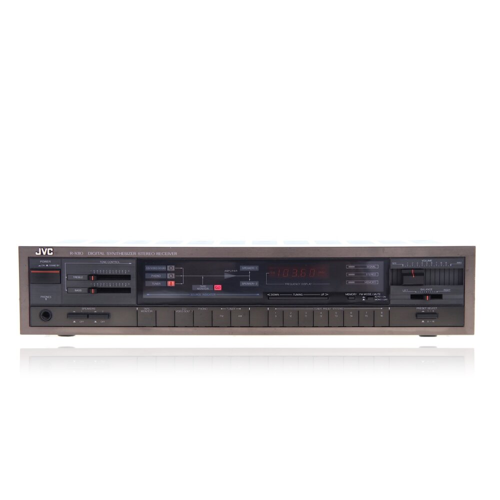 JVC R-X110 Digital Synthesizer Stereo Receiver mit Phono