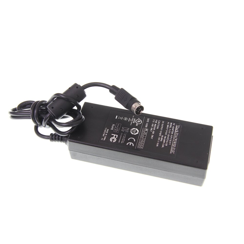 Original Netzteil Edac EA10721A-120 Output: 12V-6,0A Stecker 4 Pin