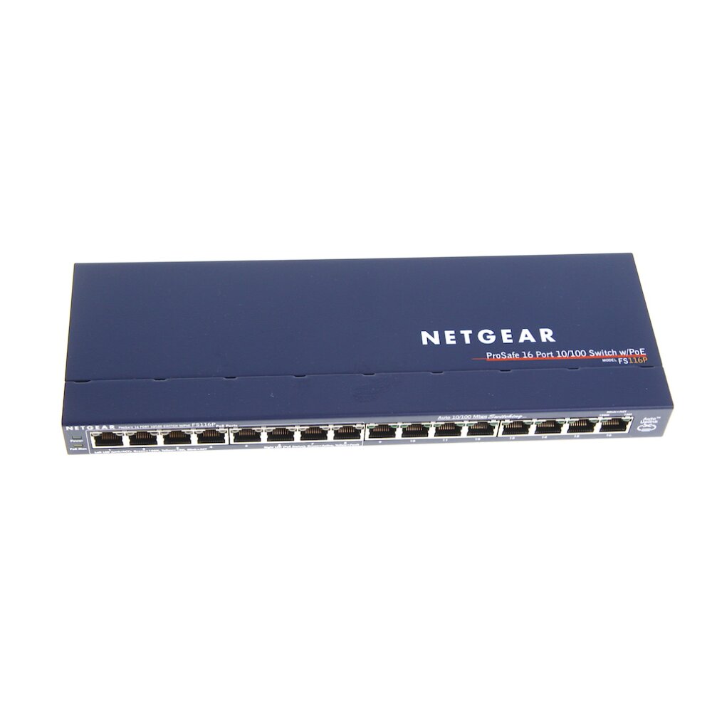 Netgear ProSafe FS116 16-Port Switch ohne Netzteil!