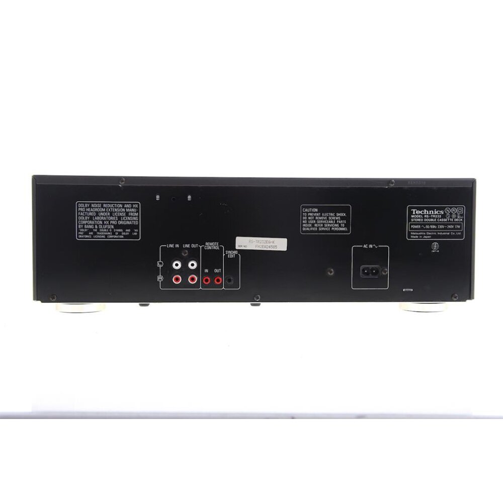 Technics RS-TR232 Stereo Kassettendeck Cassetten Deck Tape Deck